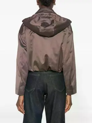 Moncler Hooded Satin Jacket