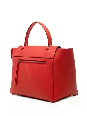 Celine 2017 Grained Calfskin Belt Bag Satchel - Red