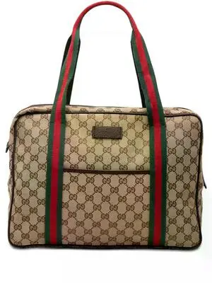 Gucci Gg Canvas Web Business Bag