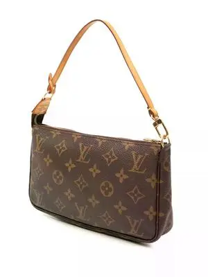 LOUIS VUITTON Monogram Pochette Accessoires Shoulder Bag - Brown