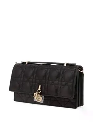Dior Leather Mini Lady Bag - Black