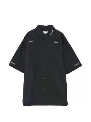 YOSHIOKUBO Typography Short Sleeve Shirt