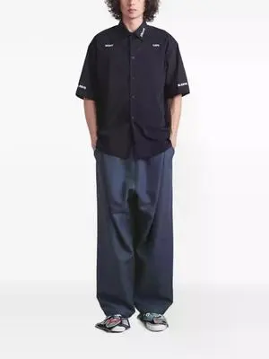 YOSHIOKUBO Typography Short Sleeve Shirt
