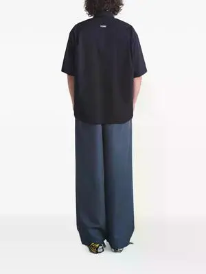 YOSHIOKUBO Typography Short Sleeve Shirt
