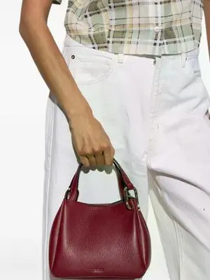 Furla Nuvola Grainy Leather Tote Bag - Red