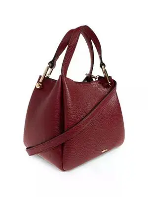 Furla Nuvola Grainy Leather Tote Bag - Red
