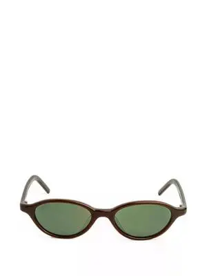 AKILA Oval-frame Sunglasses - Brown