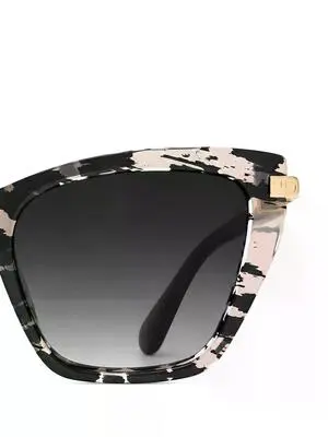 Furla Abstract Pattern Cat-eye Sunglasses - Black