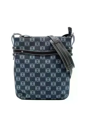Loewe Anagram Coated Canvas Crossbody Bag - Blue