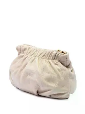 Prada Vitello Daino Ruched Clutch Bag