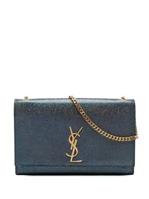 Saint Laurent Glittered Leather Monogram Kate Crossbody Bag
