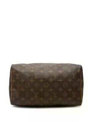 LOUIS VUITTON Monogram Speedy 30 Boston Bag - Brown