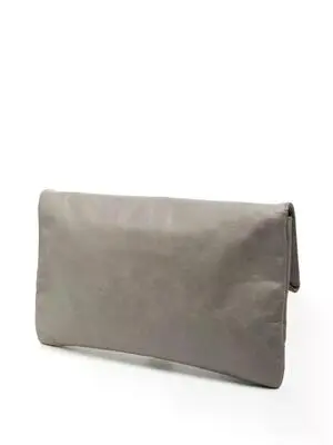 Balenciaga Lambskin Leather Clutch Bag - Grey