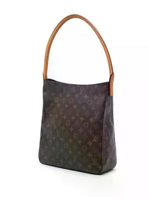 LOUIS VUITTON Monogram Canvas Looping Gm Shoulder Bag - Brown