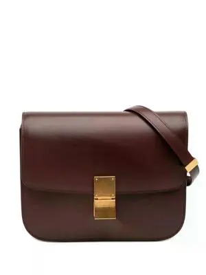 Celine Medium Calfskin Classic Box Crossbody Bag - Red