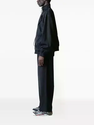 YOSHIOKUBO Panelled High Neck Zip-up Sweatshirt