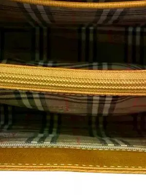 Burberry Calf Leather Handbag - Yellow