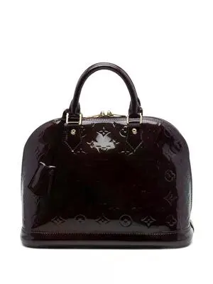 LOUIS VUITTON Monogram Vernis Alma Pm Handbag - Purple