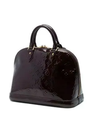 LOUIS VUITTON Monogram Vernis Alma Pm Handbag - Purple