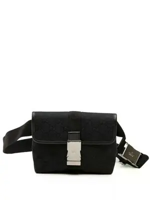 Gucci Gg Canvas Belt Bag - Black