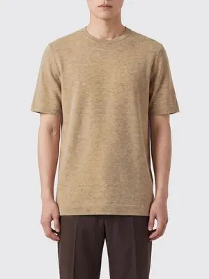 Zegna T-shirt Camel - Brown