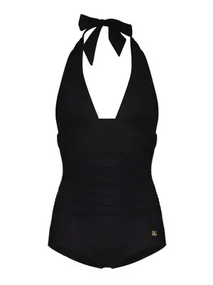Dolce & Gabbana Costume Intero Scollato - Black