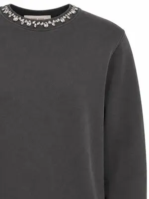 GOLDEN GOOSE Jersey Sweatshirt With Embellished Collar