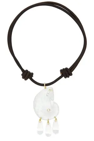 Éliou Cova Shell Pendant Necklace - Clear