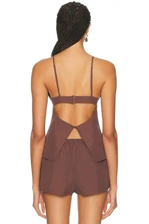 EAVES Lexie Top In Chocolate