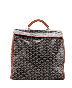 Goyard Saint Leger Briefcase Backpack Coated Canvas - Brown