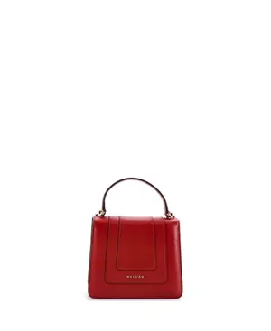BVLGARI Small Serpenti Forever Top Handle Bag Leather