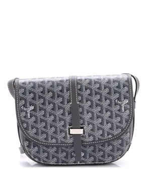 Goyard Pm Belvedere Ii Messenger Bag Coated Canvas - Gray
