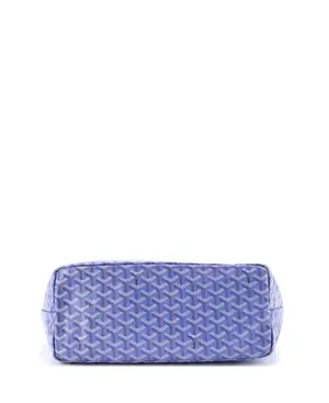 Goyard Pm Saint Louis Reversible Tote Coated Canvas And Printed Canvas - Blue