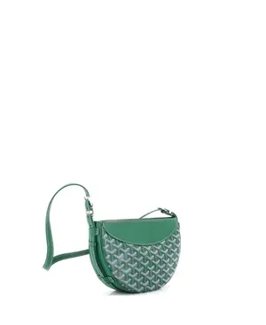 Goyard Hirondelle Shoulder Bag Coated Canvas And Leather - Green