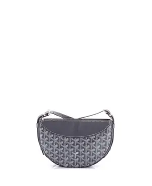 Goyard Hirondelle Shoulder Bag Coated Canvas And Leather - Gray