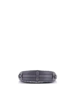 Goyard Hirondelle Shoulder Bag Coated Canvas And Leather - Gray