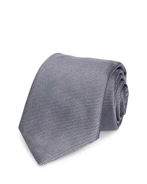 BOSS Silk Classic Neat Tie Medium Grey