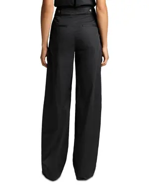 Vince Cotton High Rise Elastic Waist Pants