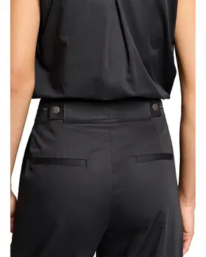 Vince Cotton High Rise Elastic Waist Pants