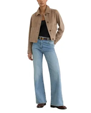 REISS Sonny Suede Jacket