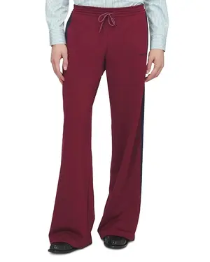Alexander McQueen Technical Flare Drawstring Track Pants