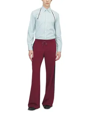 Alexander McQueen Technical Flare Drawstring Track Pants