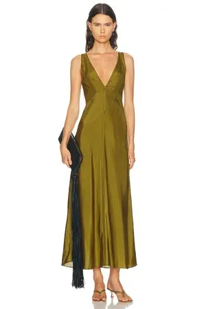 EAVES Freda Maxi Dress - Olive