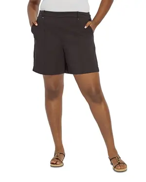 Lyssé Amanda Twill Stretch Shorts - Black
