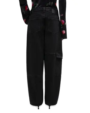 GANNI Essentials Rigid Low Rise Barrel Jeans