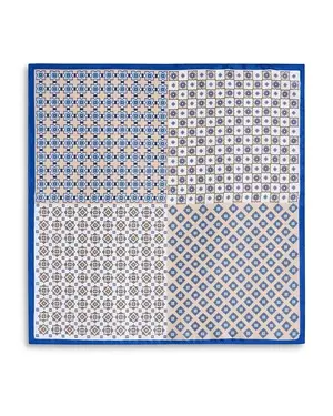 Bloomingdale'S Geometric Quadrant Silk Pocket Square Beige