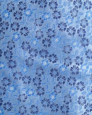 Bloomingdale'S Silk Classic Floral Neck Tie - Light Blue