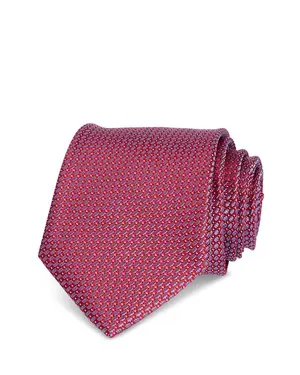 Bloomingdale'S Silk Classic Geometric Tie Exclusive - Red
