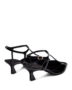 STUART WEITZMAN Vinnie T Strap Pumps - Black