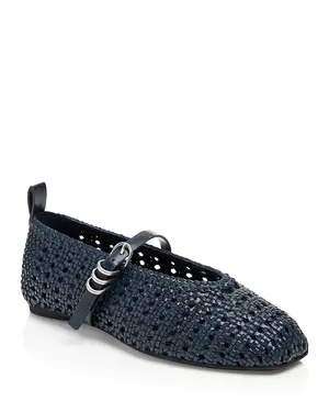 Rag & Bone Spire Mary Jane Flats Navy